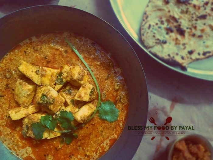 Achari paneer recipe without onion and garlic - bless my food by payal