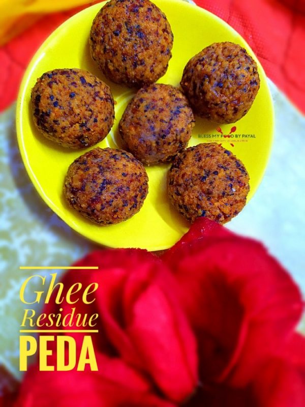 Ghee residue peda recipe | peda with leftover desi ghee residue