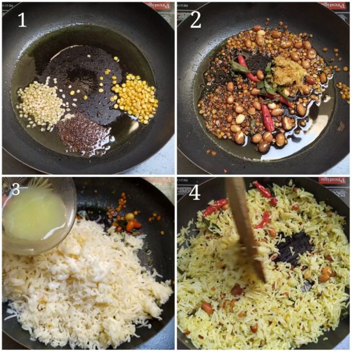 Vegan lemon rice | chitranna recipe | chitrannam recipe