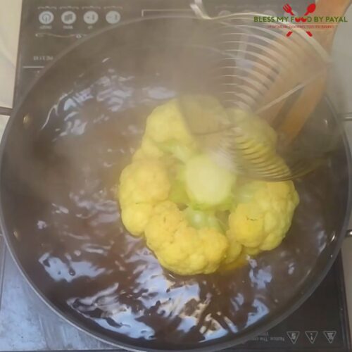 Whole Roasted Cauliflower Indian Recipe - Gobi Musallam Recipe