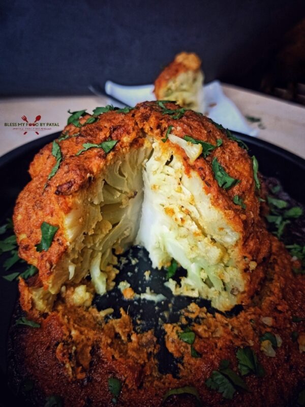 Whole Roasted Cauliflower Indian Recipe - Gobi Musallam Recipe