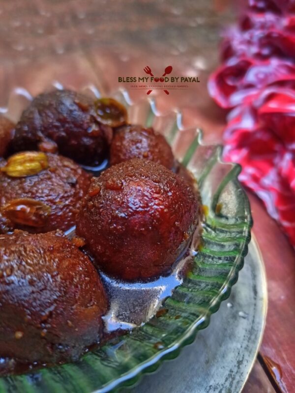 Sweet Potato Gulab Jamun Recipe - Bless My Food by payal