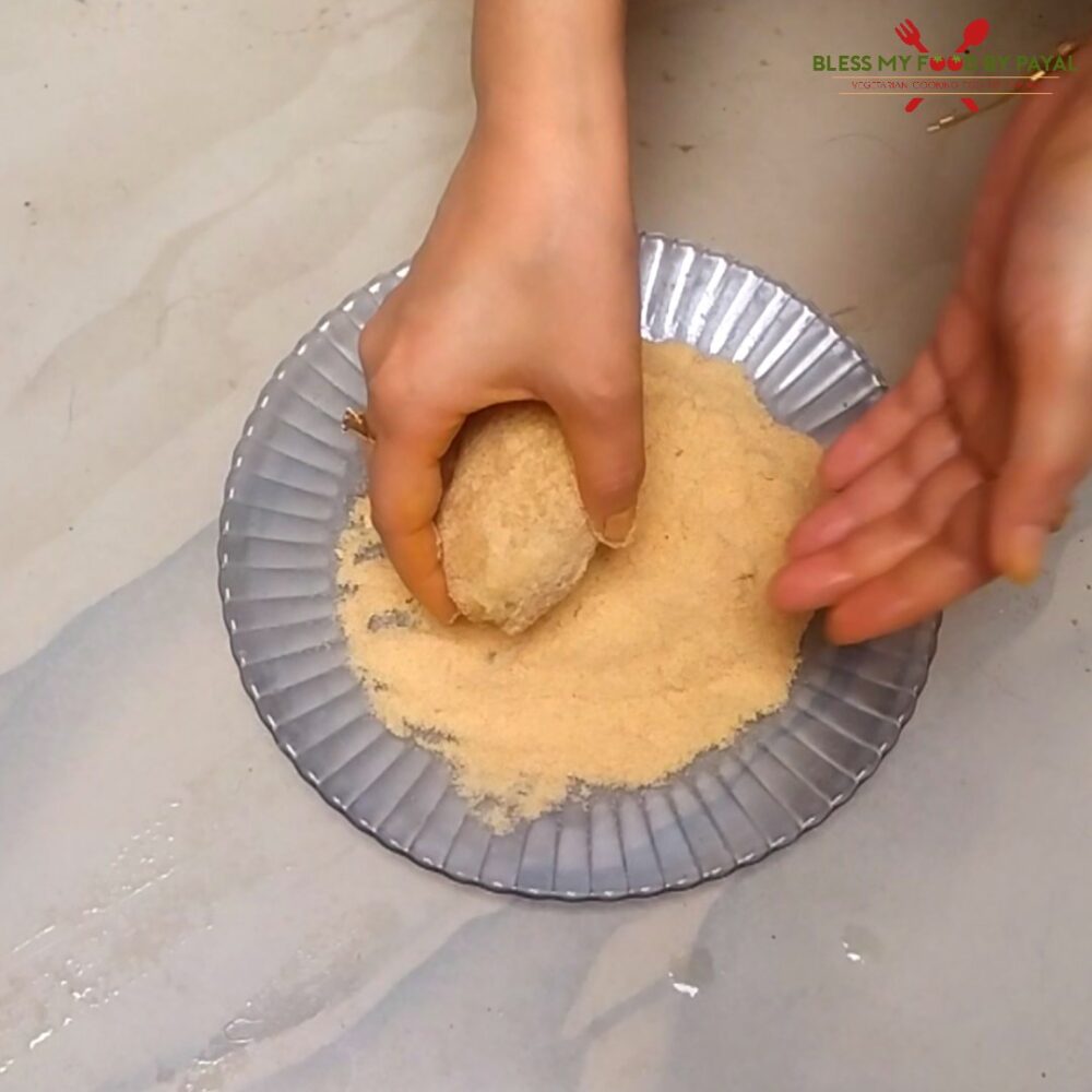 indian bread roll in air fryer recipe - bless my food by payal