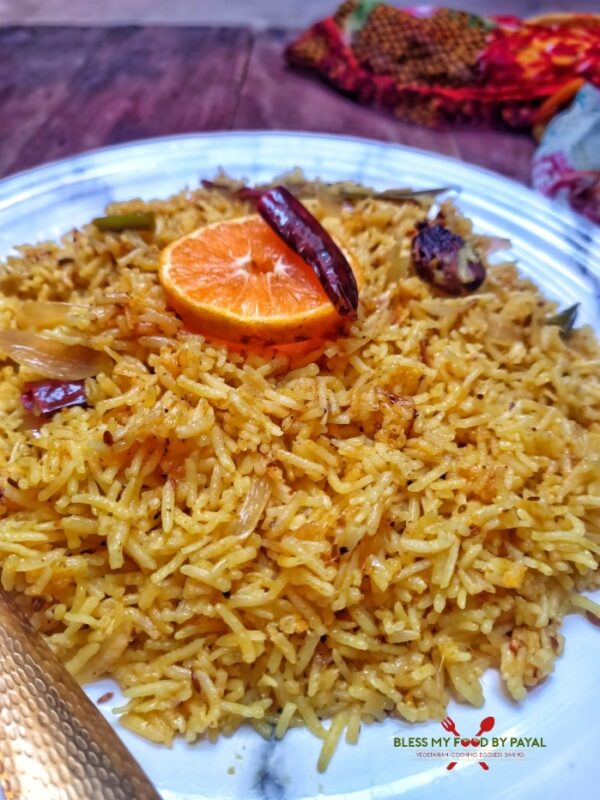 Orange flavoured rice recipe | Orange juice rice recipe