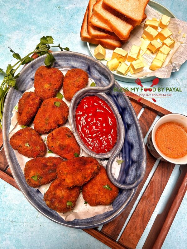 Railway style veg cutlet recipe | train cutlet recipe