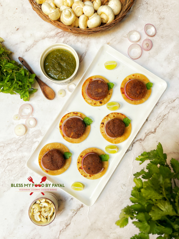 Easy Mushroom Galouti Kebab Recipe
