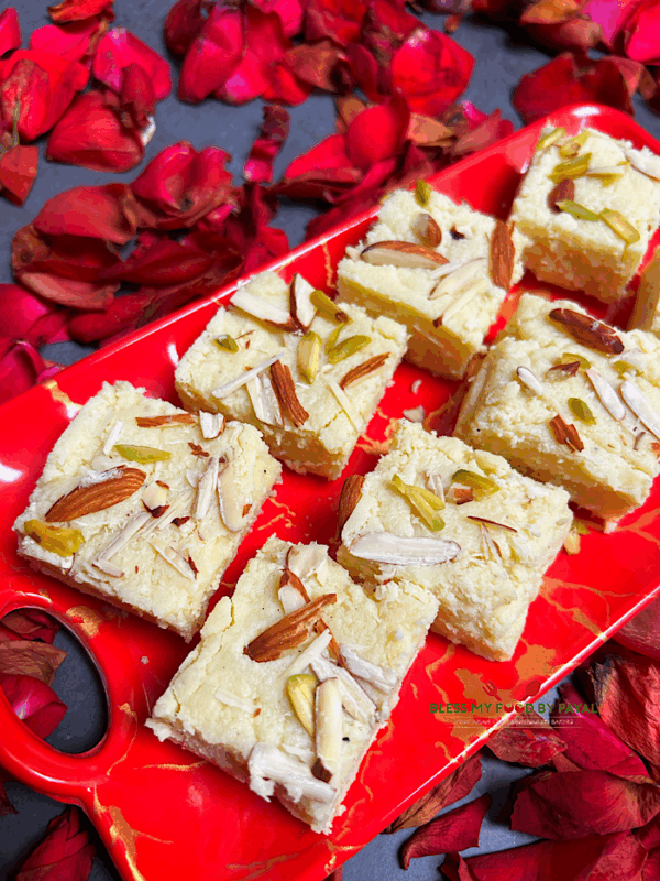 Easy Milk Powder Barfi Recipe