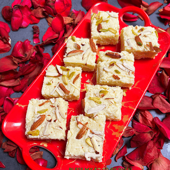 Easy Milk Powder Barfi Recipe