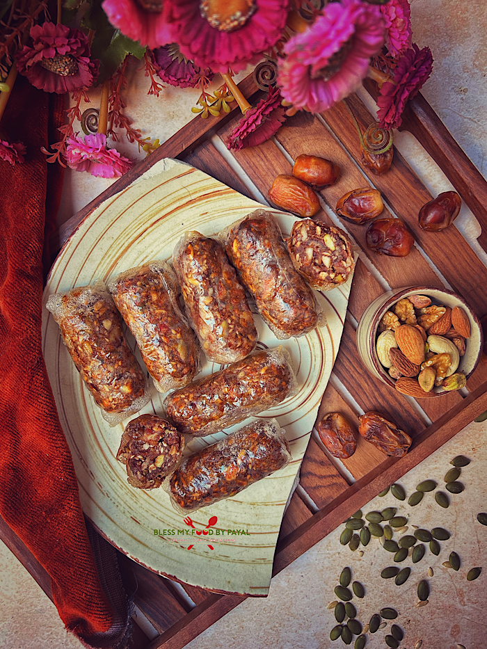 Rice Paper Dates Rolls Recipe | Dates Chocolate Rolls in Air Fryer