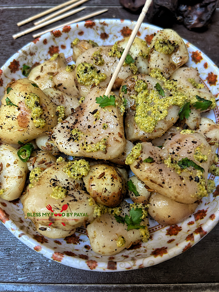 Singhara chaat recipe