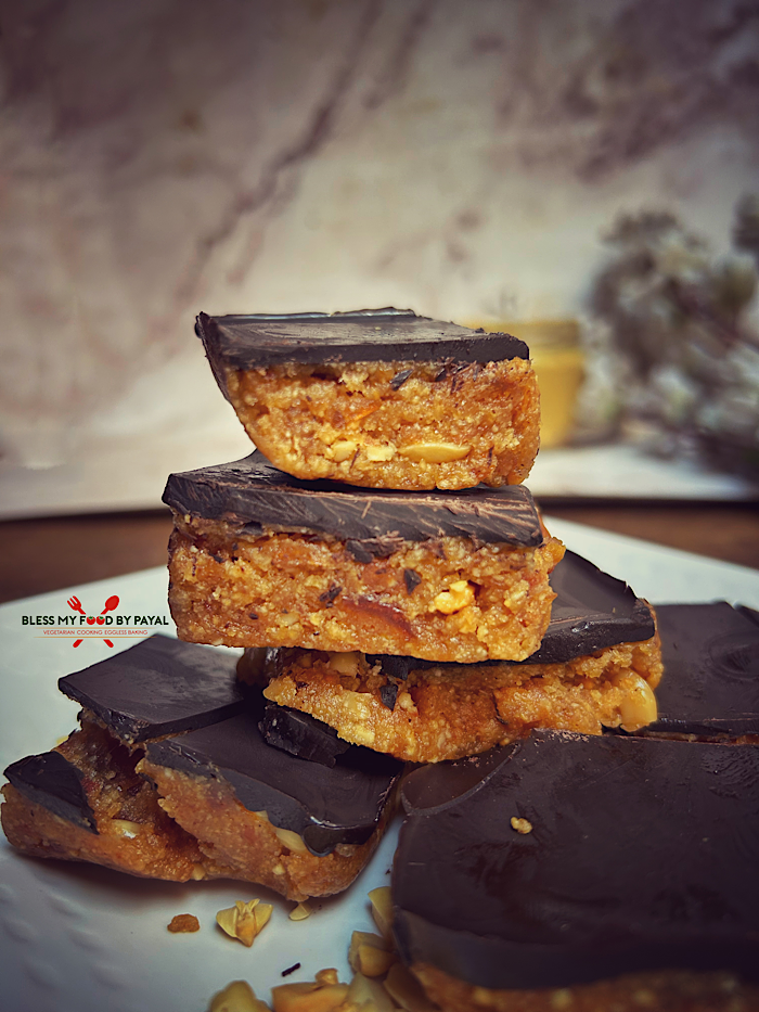 Vegan No Bake Peanut Butter Oats Dates Bars